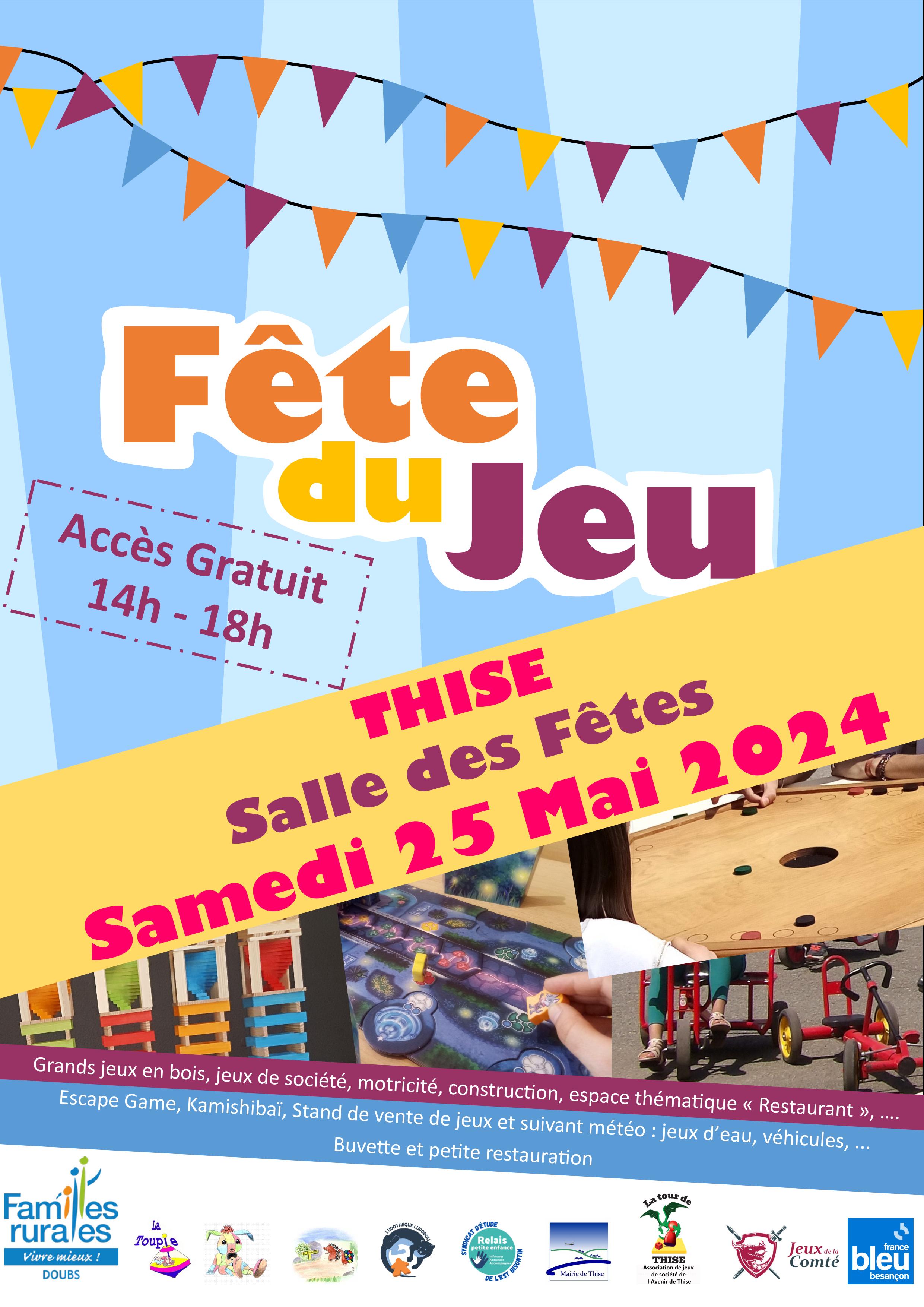 Fête du Jeu 2024 | Familles Rurales ludothèques Doubs